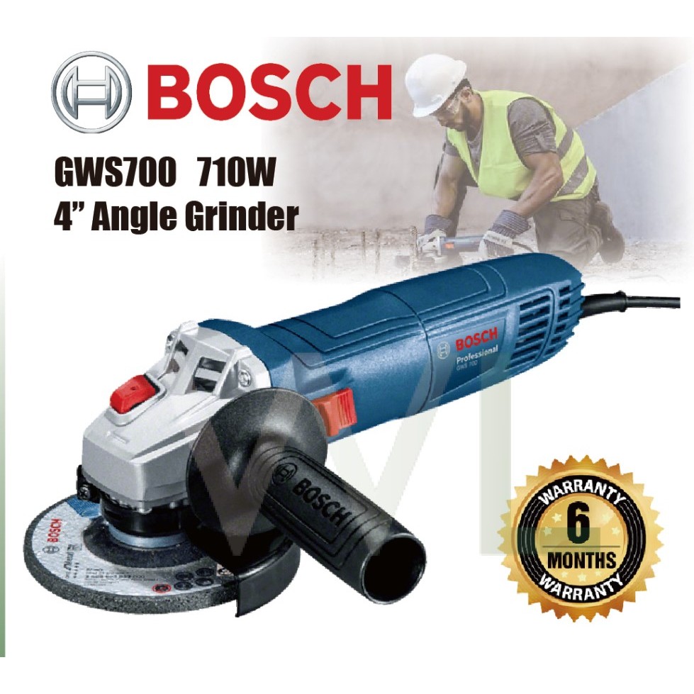 ORIGINAL!! BOSCH GWS700 4" Angle Grinder 710W / mesin potong besi mesin ...