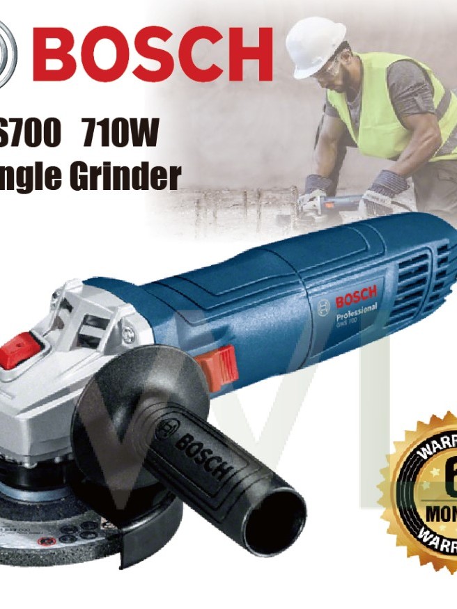ORIGINAL!! BOSCH GWS700 4" Angle Grinder 710W / mesin potong besi mesin ...