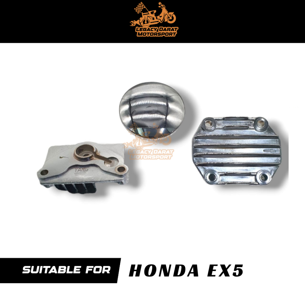 HONDA EX5 HEAD COVER CHROME (3PCS/SET) | Shopee Malaysia