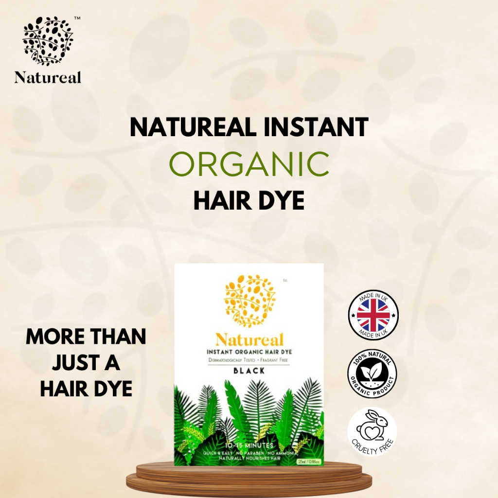 [ BEST SELLER ] Natureal Organic Instant Hair Dye - Black [1x25ml ...