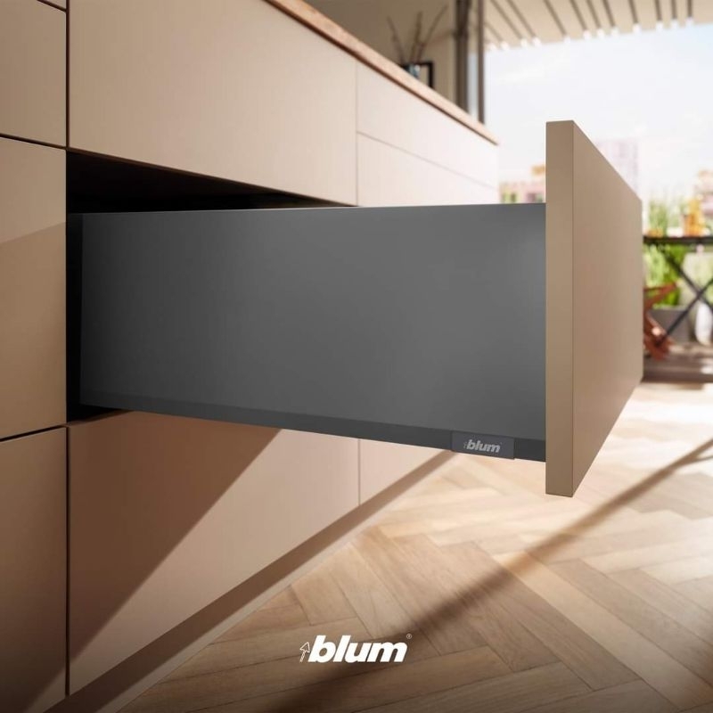 BLUM DRAWER MERIVOBOX 450MM 500MM 40KG 70KG ORION GREY SILK WHITE ...
