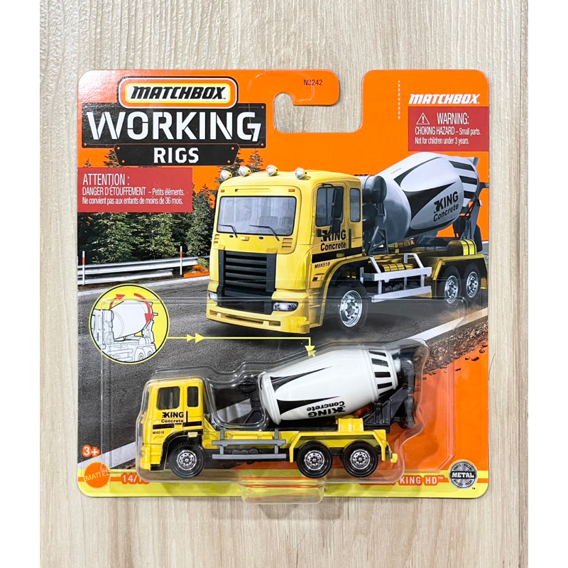 Matchbox MBX CEMENT KING HD Working Rigs Mattel | Shopee Malaysia