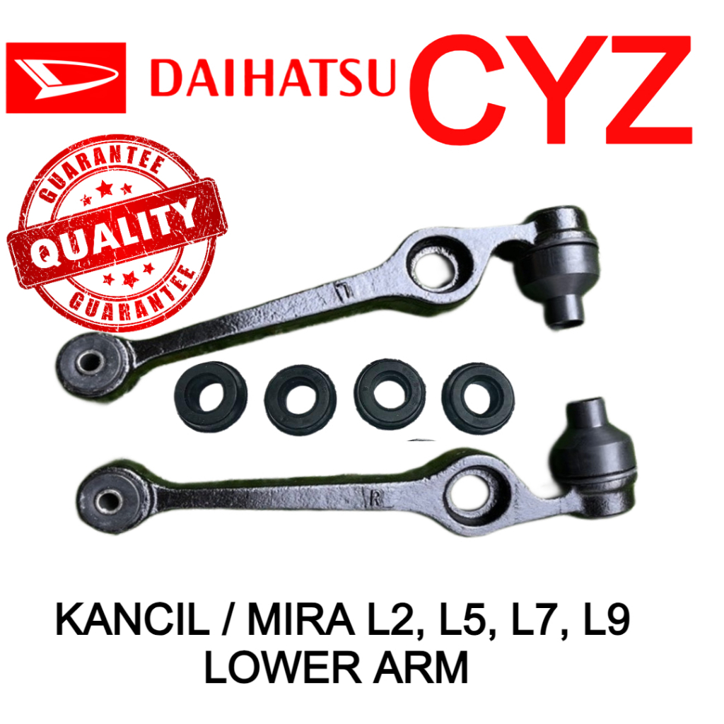 Front Lower Arm PERODUA KANCIL DAIHATSU MIRA L2, L5, L7, L9 WITH LOWER ARM BUSH | Shopee Malaysia