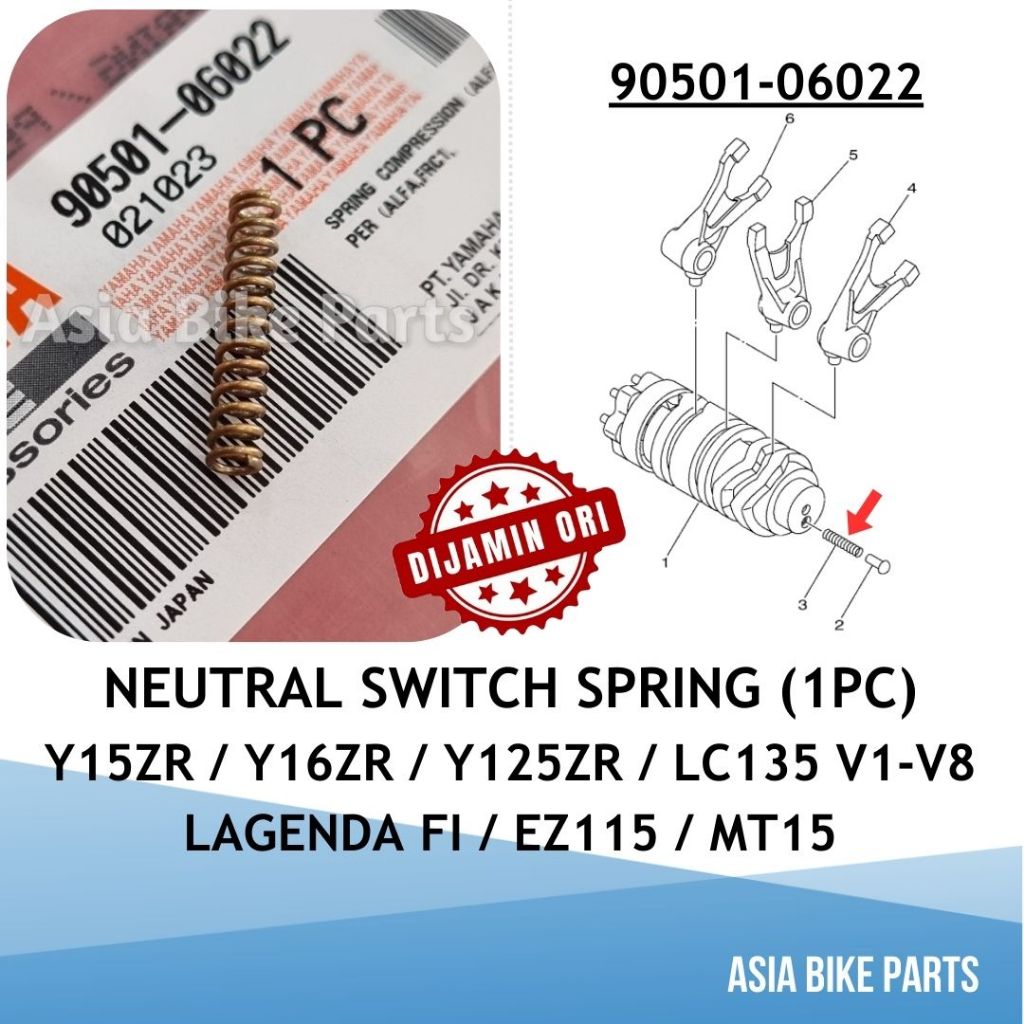 Yamaha Original Y125ZR / Y15ZR Y16ZR / LC135 V1-V8 / Lagenda FI EZ115 ...