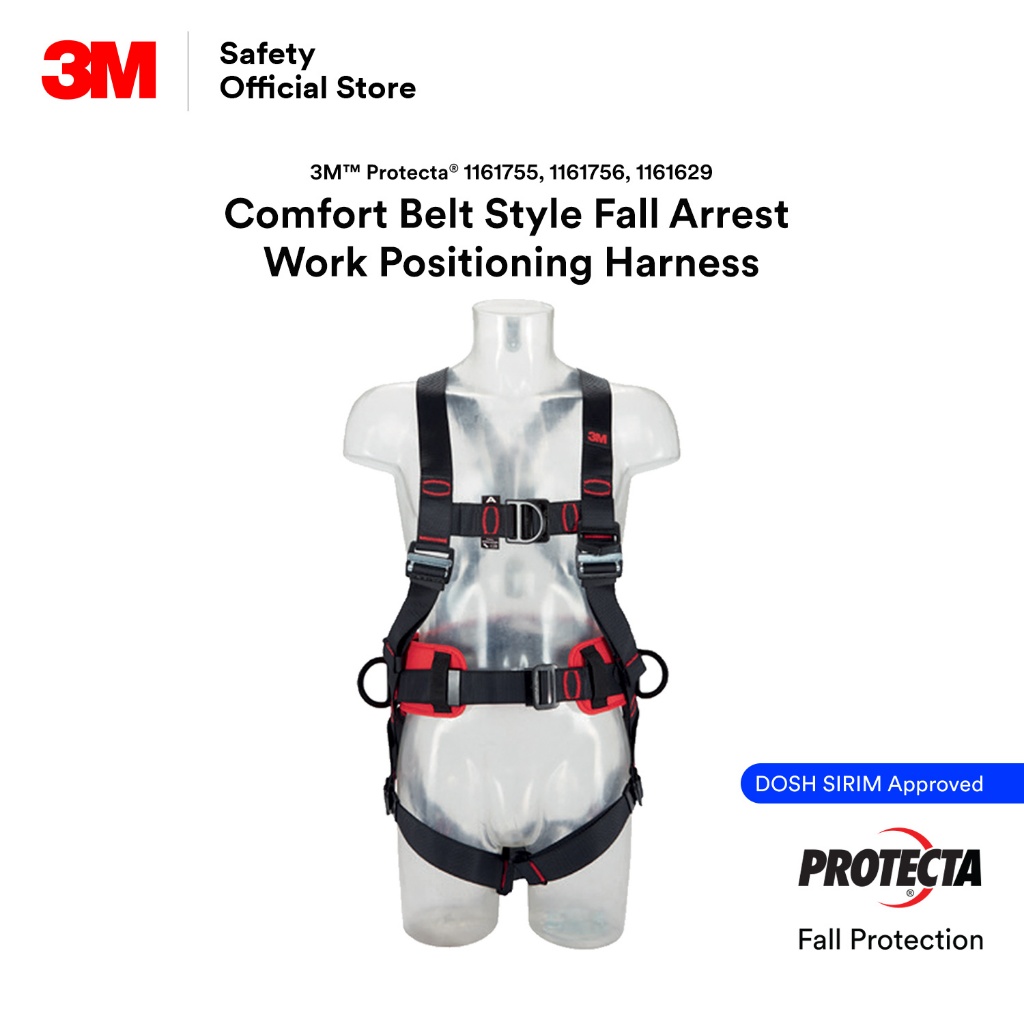 3M™ Protecta P200 1161756 Comfort Belt Style Fall Arrest Work Positioning Harness/ Construction ...