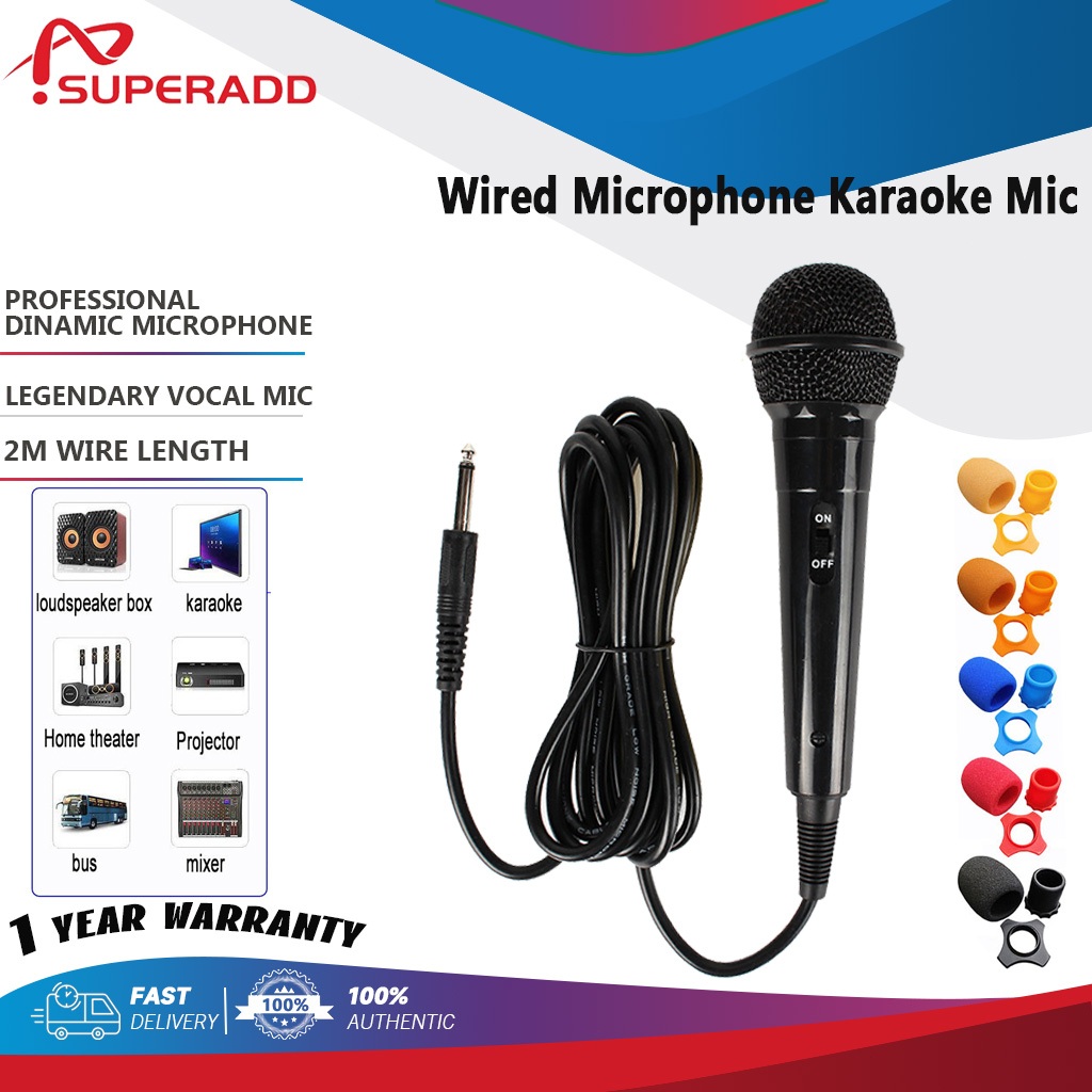 Dynamic wired microphone, karaoke, pull rod speaker, live streaming set ...