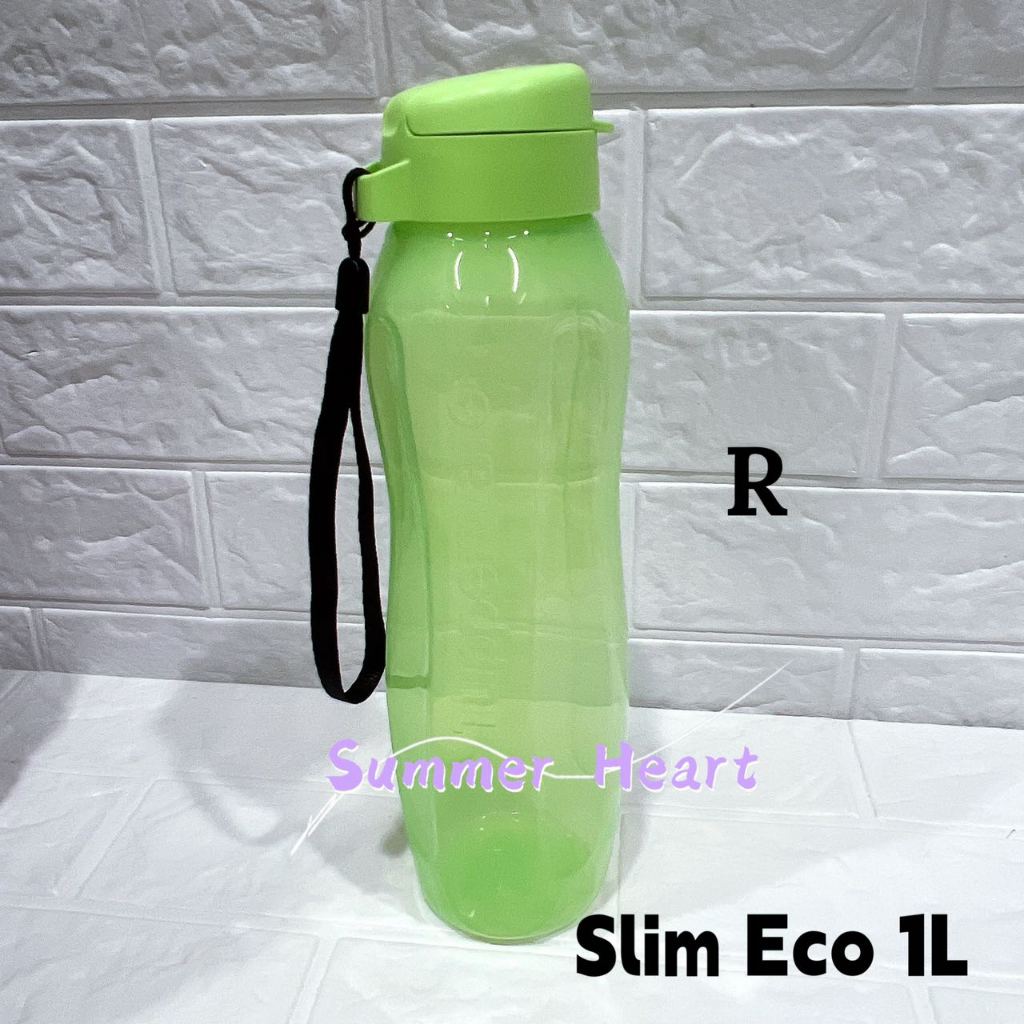 Tupperware Slim Eco Bottle 1L / 750ML / 500ML / 310ML Flip Top / with Straw / with Handle ...