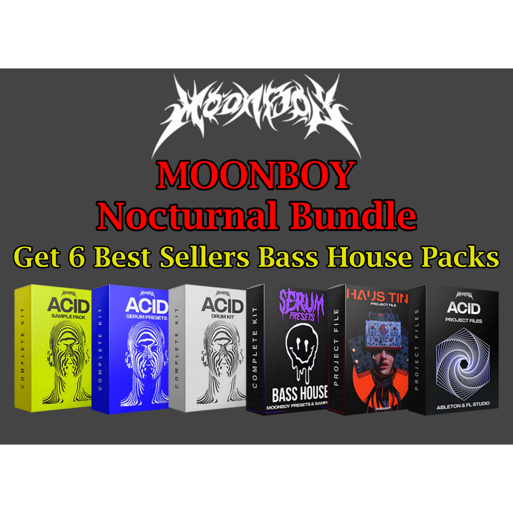 MOONBOY Nocturnal Bundle 6 Best Sellers Bass House Packs Serum Presets ...