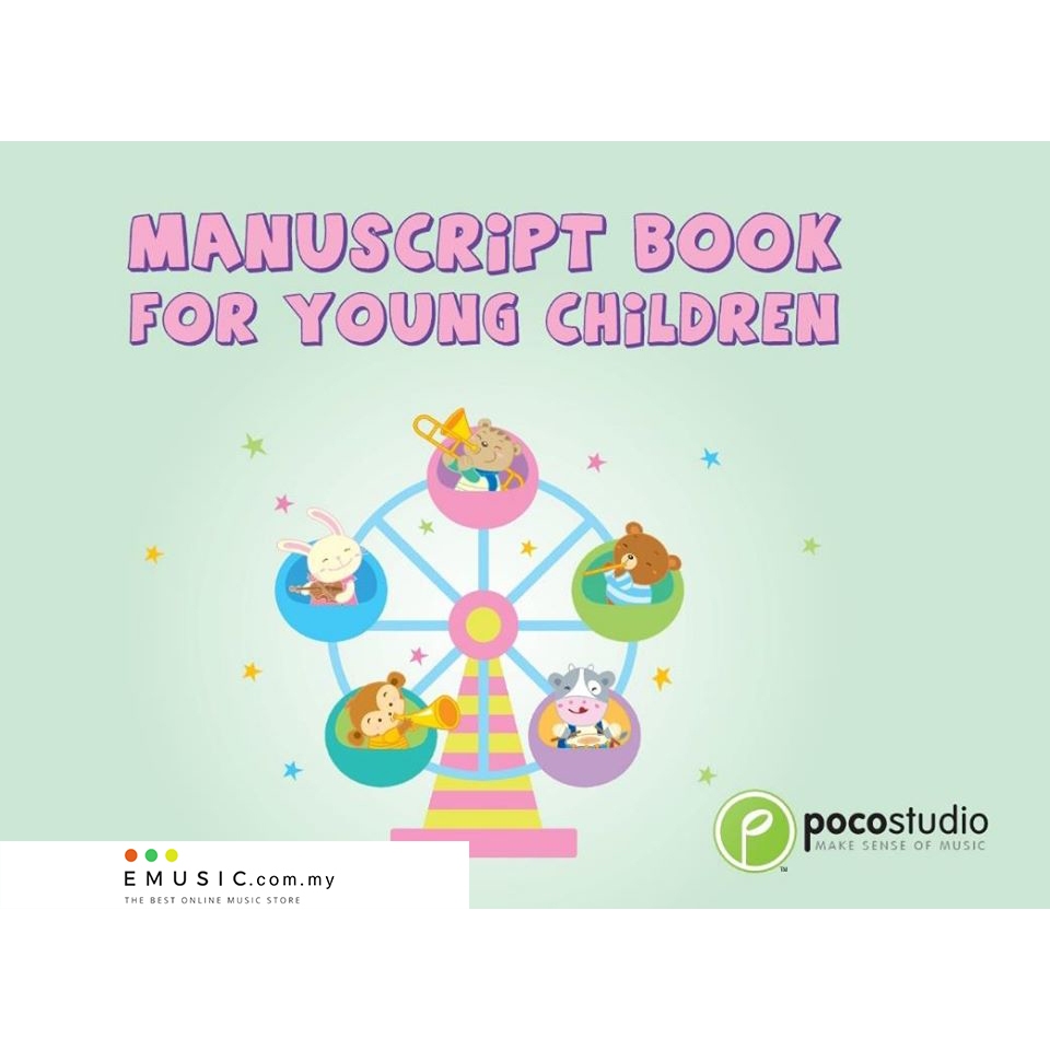 Manuscript Book For Young Children - Green / Music Lesson Book / Music ...