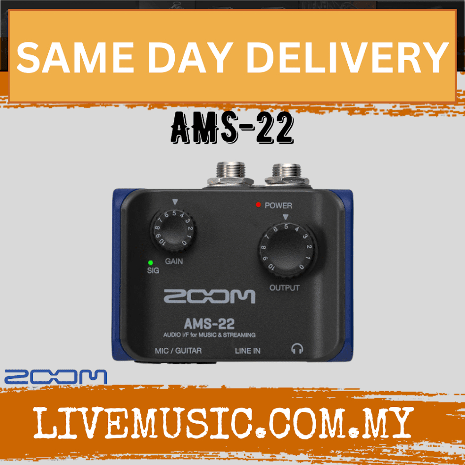 ZOOM AMS-22 USB AUDIO INTERFACE ( AMS 22 / AMS22 ) | Shopee Malaysia