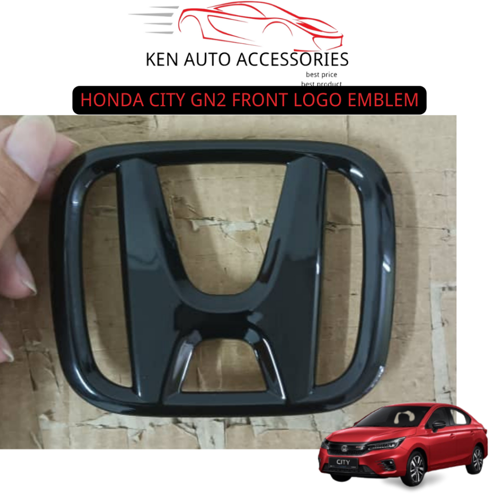 HONDA CITY GN2 2020-2024 HONDA FRONT LOGO EMBLEM, RS EMBLEM GLOSSY ...