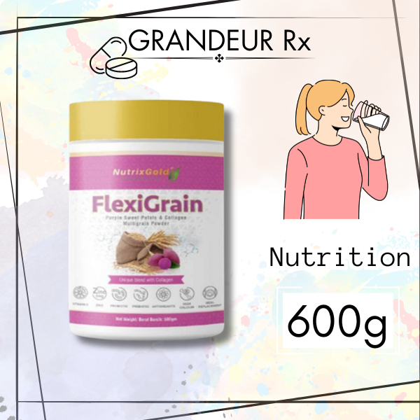Nutrixgold Flexigrain Purple Sweet Potato & Collagen Multigrain Powder ...