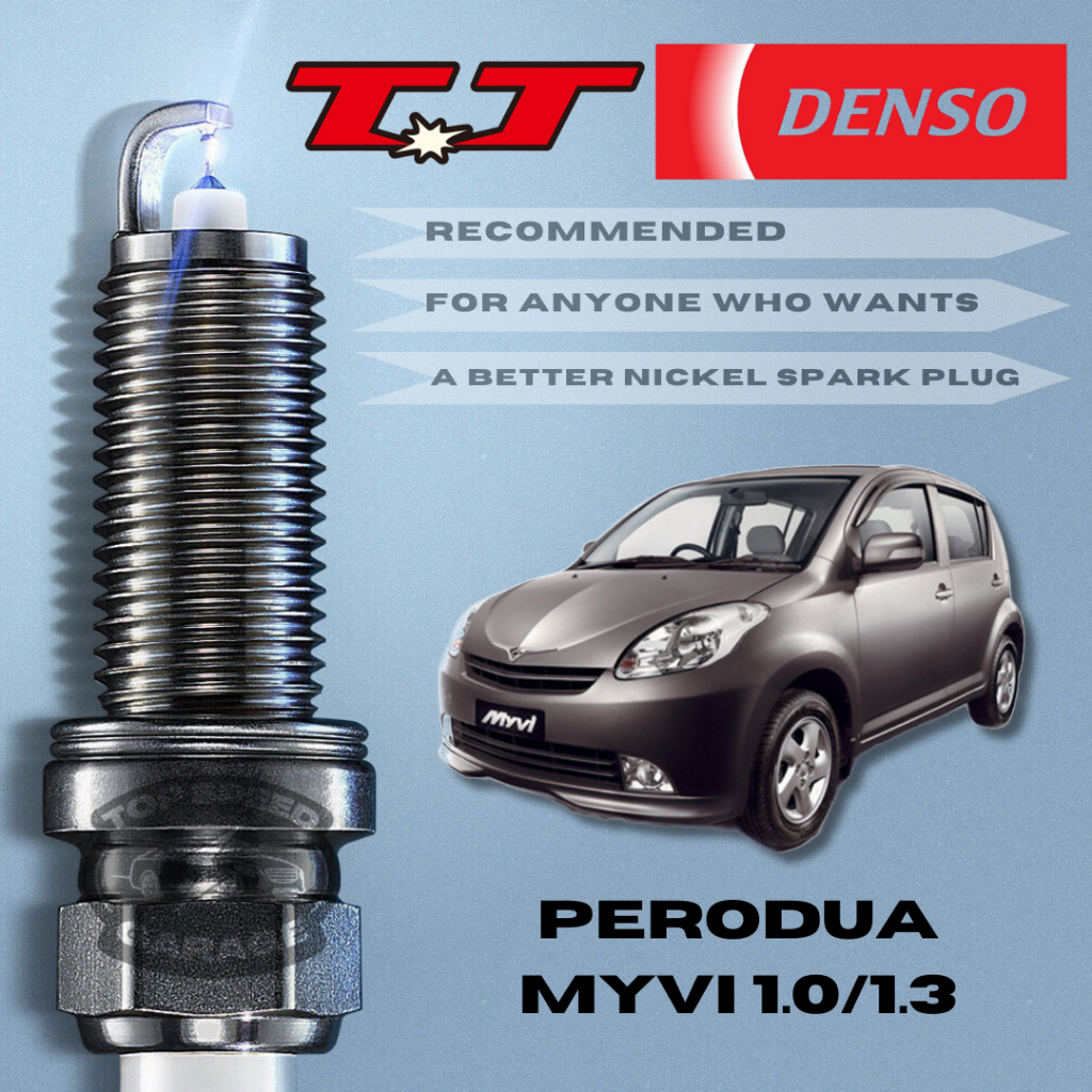 DENSO TT NICKEL SPARK PLUG[ K20TT ] - PERODUA MYVI 1.0/1.3 OLD | Shopee ...