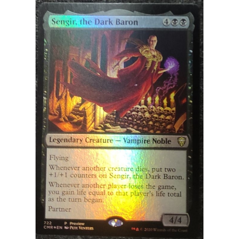 Magic The Gathering : Sengir, The Dark Baron Preview Foil Rare ...