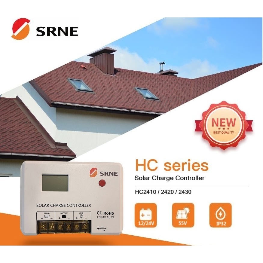 SRNE Solar Charge Controller 12V/24V 10A / 20A / 30A High Quality ...