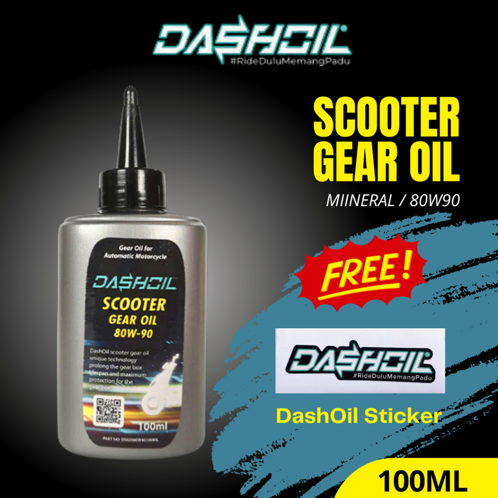 Gear Oil Scooter DashOil 4AT 80W90 Semi Synthetic Base Scooter DASH ...