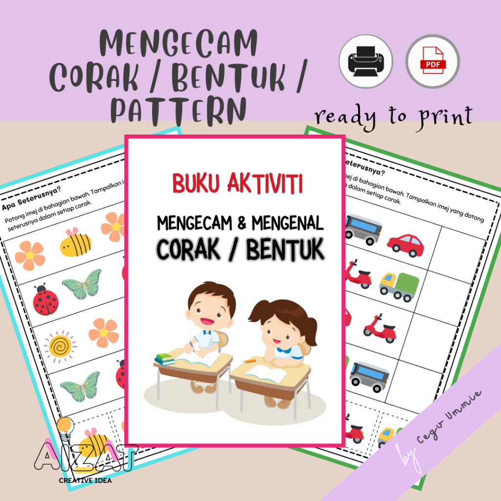 PDF [softcopy] Mengecam Bentuk Corak Pattern Gunting Tampal Buku ...