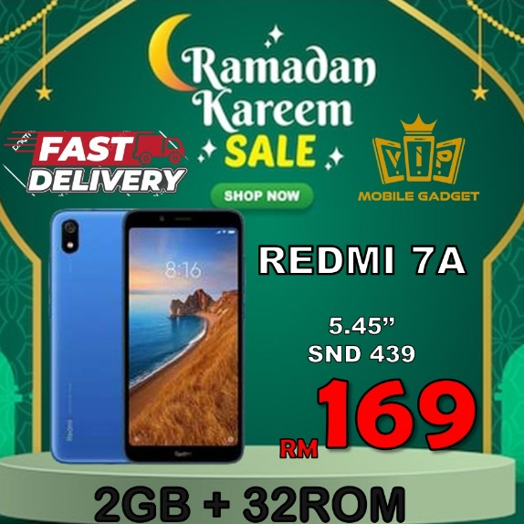 REDMI 7A 2GB+32GB/ANDRIOD 10/BANKING APP SUPPORT | Shopee Malaysia