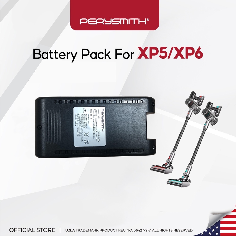 Vacuum Cleaner Battery Pack For PerySmith pro XP5 /XP6 accessories ...