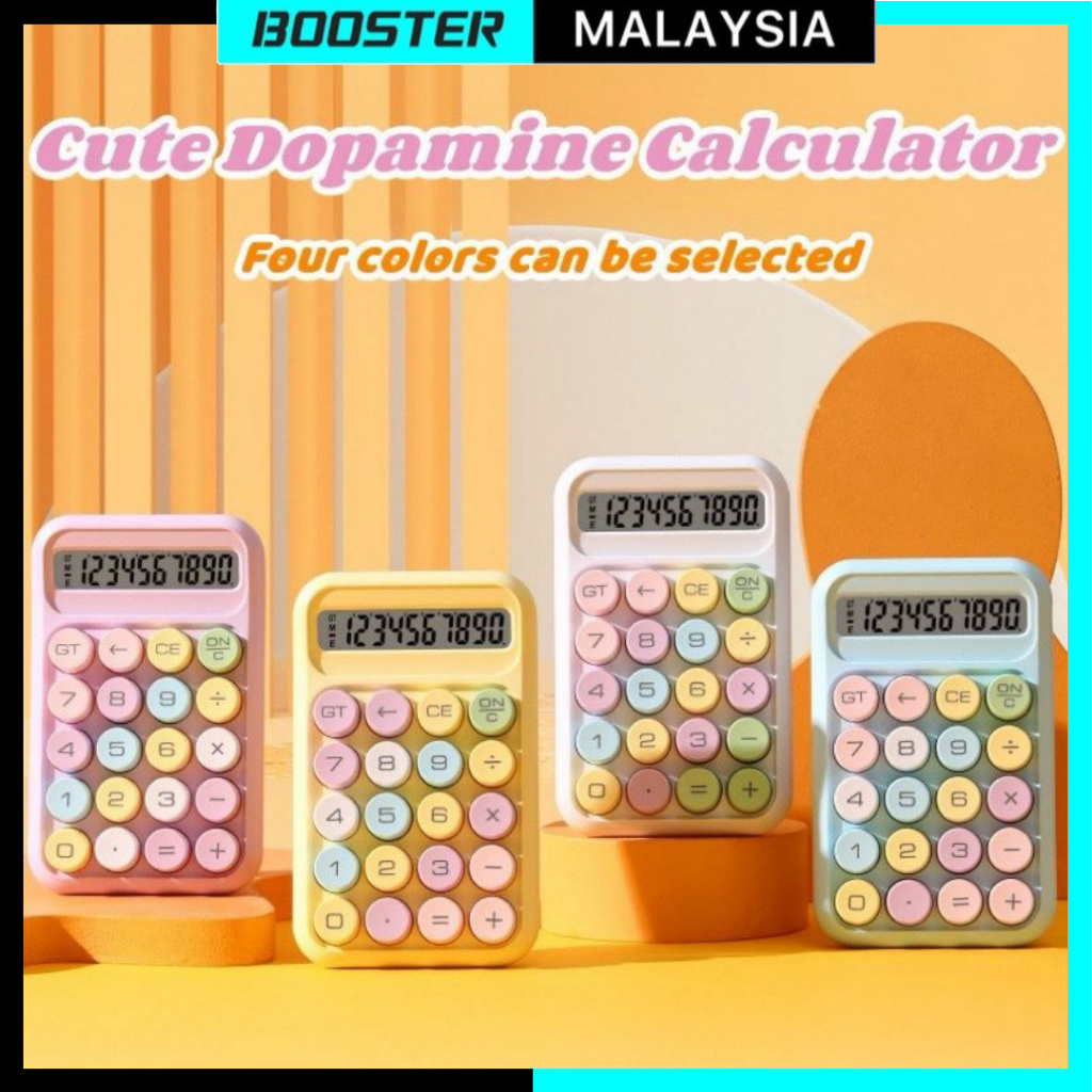 【Colourful】Candy Colour Calculator Large Display Mechanical Round ...
