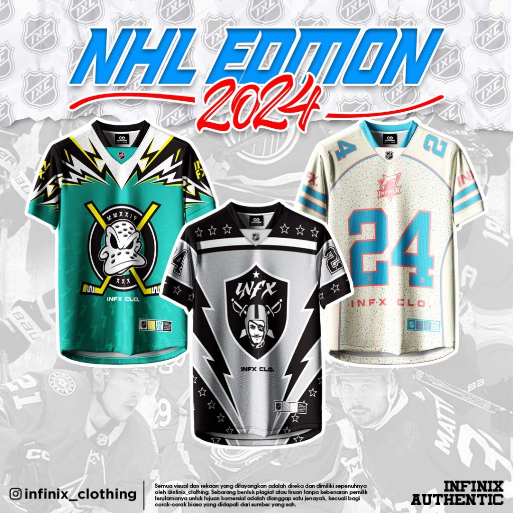 INFINIX CLOTHING® LYCRA 280 GSM Oversized NHL Streetwear Jersey - EDISI ...