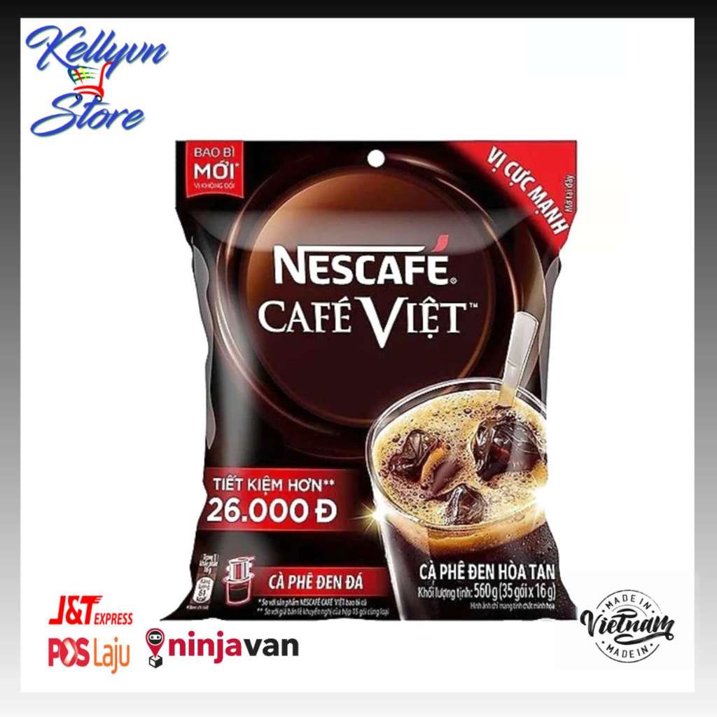 Nescafe Cafe Viet Black Coffee /Phe Den Da/越南黑咖啡 [ 35X16 gram] | Shopee ...