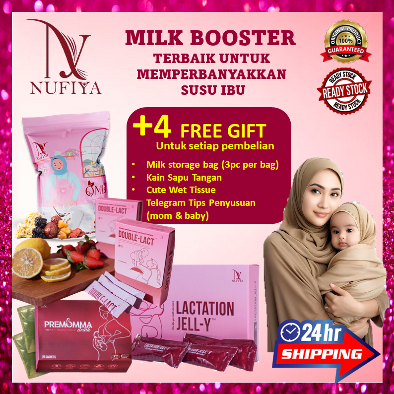 4 FREE GIFT Milkbooster Nufiya Original Jelly Lactation Jell-Y tambah ...