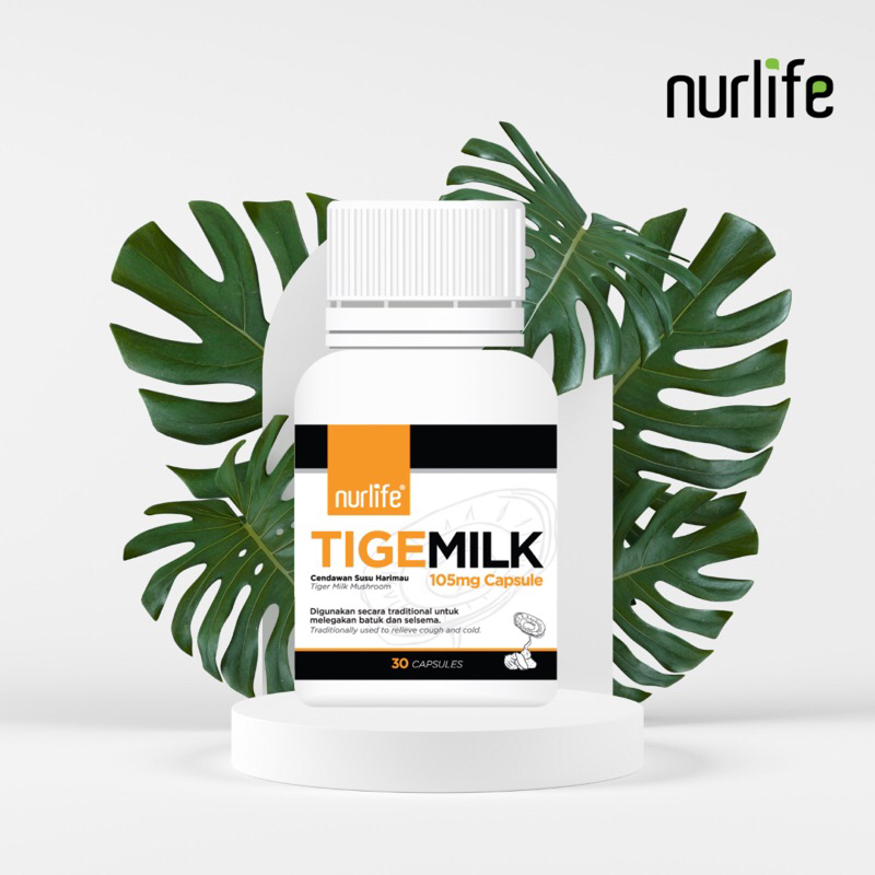NURLIFE TIGEMILK 105mg | 30 Capsules CENDAWAN SUSU HARIMAU | Shopee ...