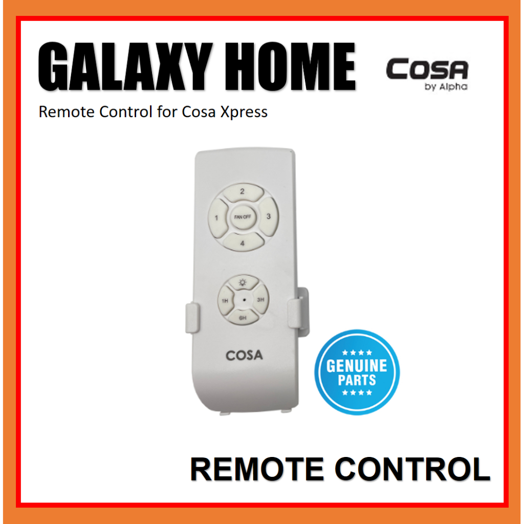 ALPHA / COSA Xpress Series 4 SPEEDS CEILING FAN ORIGINAL REMOTE CONTROL ...