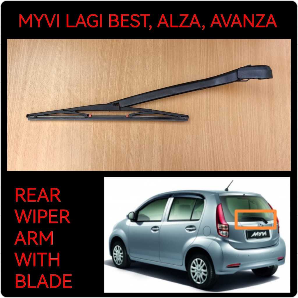 PERODUA MYVI OLD / MYVI LAGI BEST / ICON / ALZA / AXIA / AVANZA REAR WIPER ARM WITH BLADE ...