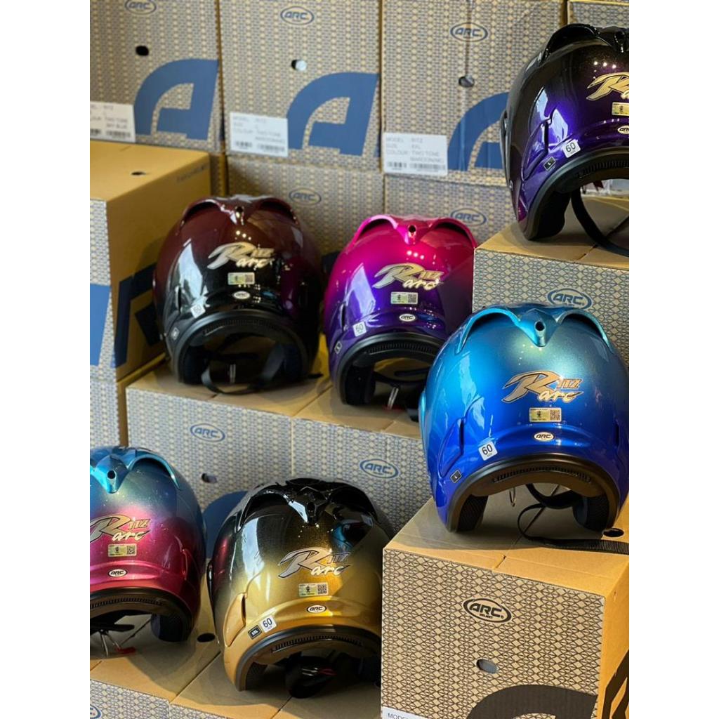 HELMET ARC RITZ TWO TONE RAYA EDITION 2024 | Shopee Malaysia