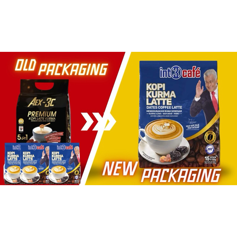 Int3tree Kopi Kurma Latte Ajwa AEX-3C / 15 sticks (30Gm) dengan ...