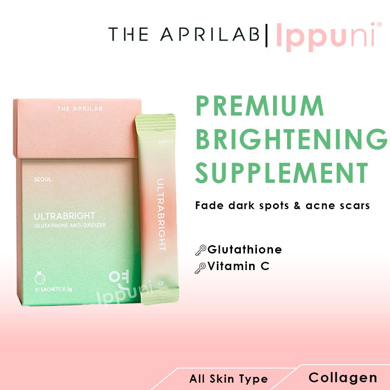 The Aprilab Ultrabright Korean Brightening Glutathione Supplement Beauty Powder 10sachetsx2g ...