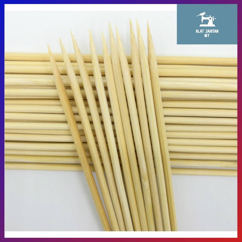 Bamboo Stick/Bamboo Skewer/Satay Stick (90+/-pcs) 10inch | Batang Lidi ...