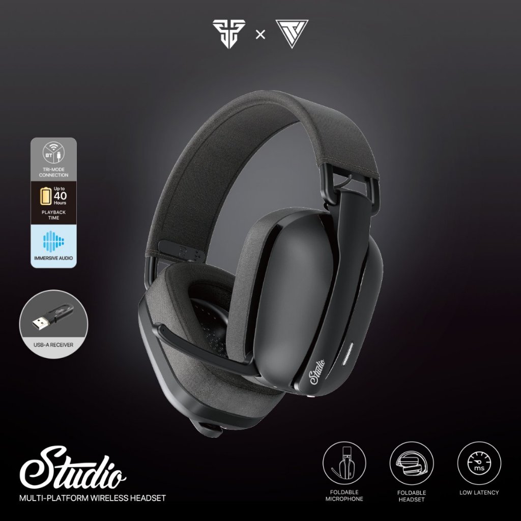 FANTECH STUDIO PRO PREMIUM MULTI-PLATFORM WIRELESS HEADSET 7.1 SURROUND ...