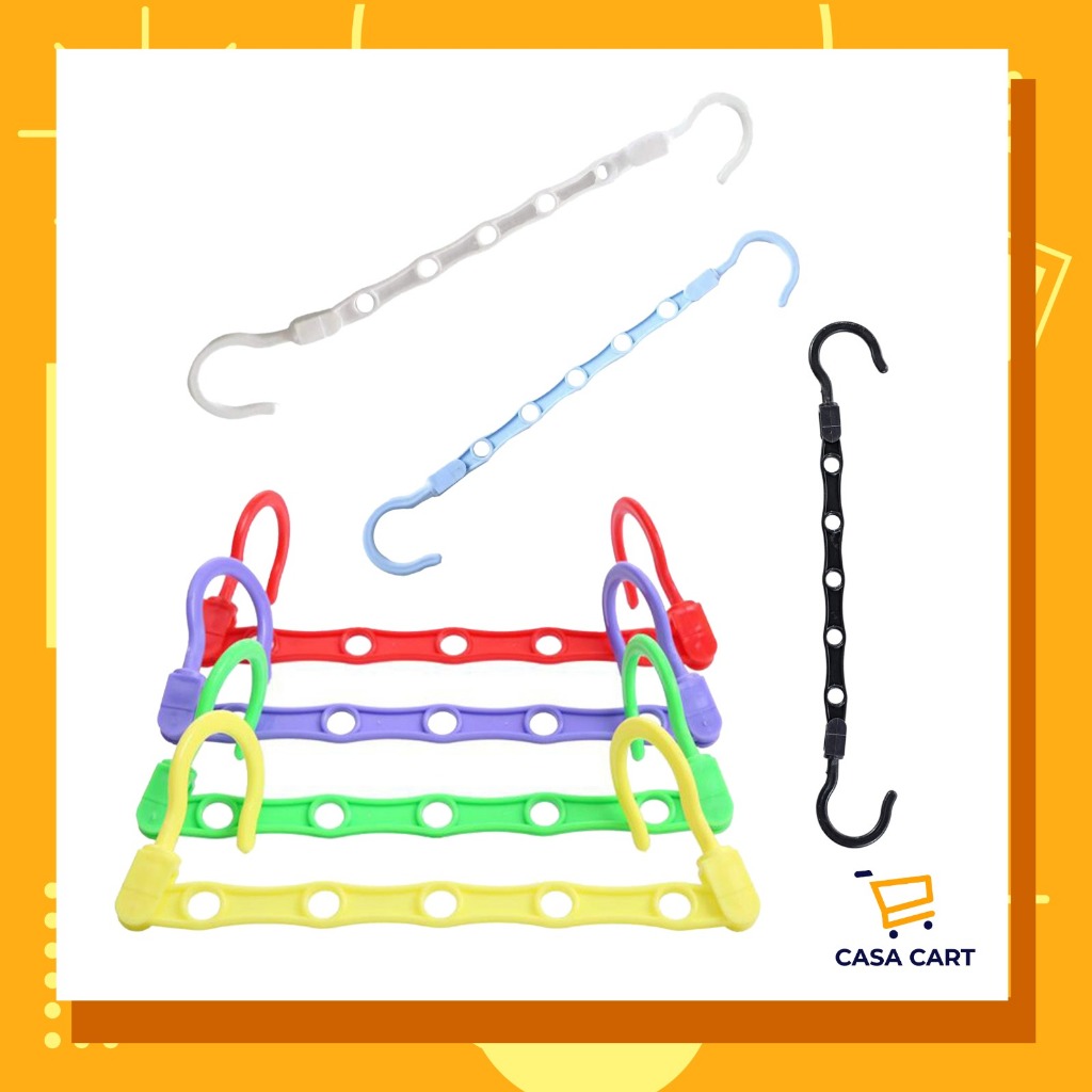 CASA CART Penyangkut Baju Ajaib Pelbagai Fungsi Penyangkut Lima Lubang ...
