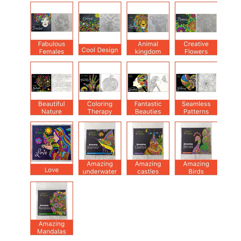 Colour ‘N’ Relax - Makes Your Stress Melt Away Stunning Colouring Book ...