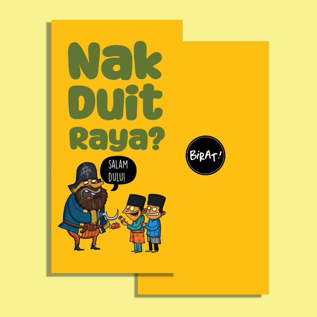 Sampul Duit Raya Komik Birat 2024 - Nak Duit Raya? Salam Dulu (10pcs/1 ...