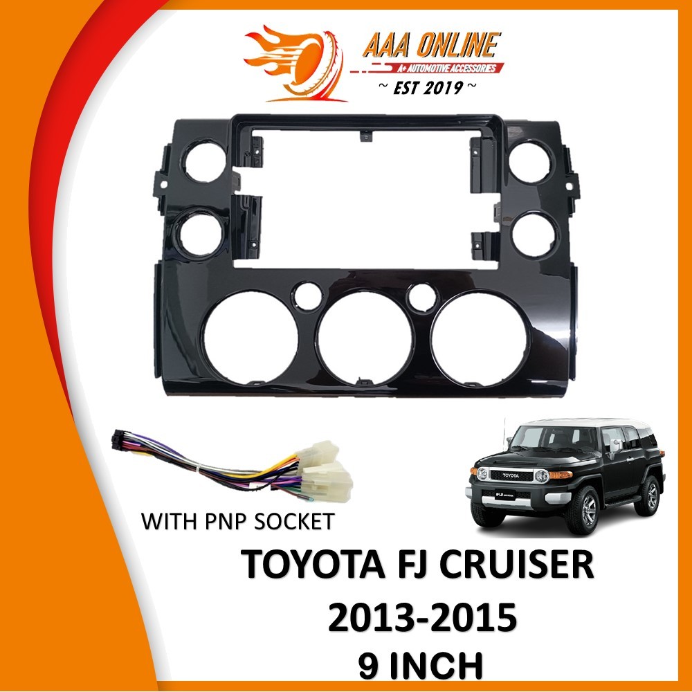 Android Player Casing TOYOTA FJ CRUISER-9''-2013-2015-BLACK(WIth PNP ...