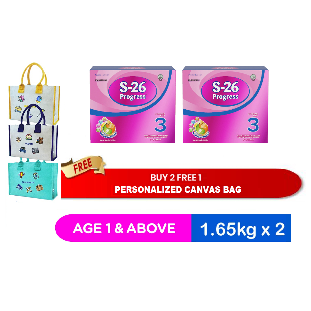 S26 Progress step 3 (1.65KG X 2 Box) Free Canvas Bag | Shopee Malaysia