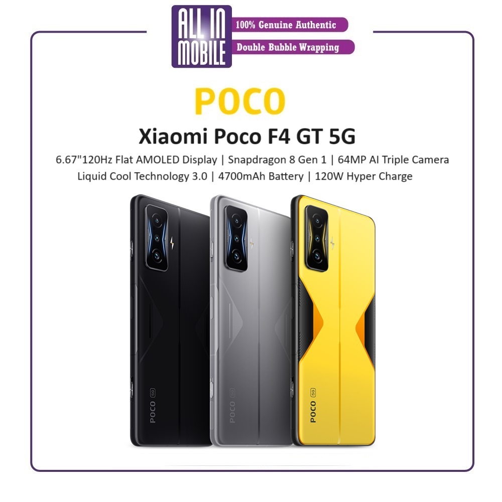 Xiaomi Poco F4 GT 5G (128GB ROM | 8GB RAM) 1 Year Warranty | Shopee ...