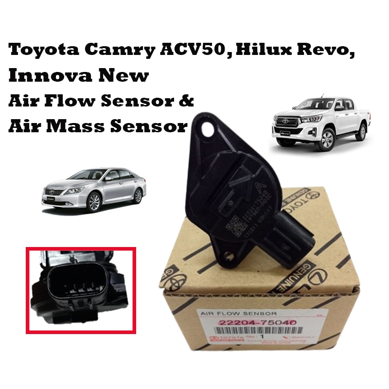 Toyota Camry ACV50, Innova New, Hilux Revo Air Flow Sensor & Air Mass ...