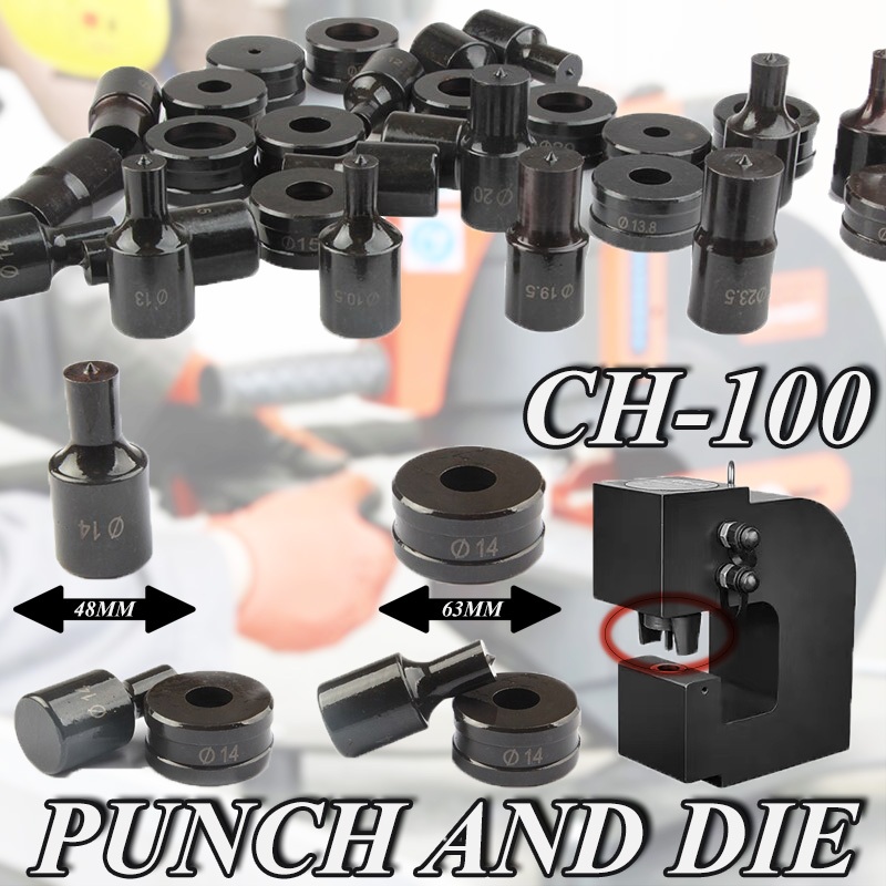 Hydraulic Punching Mould CH-100 Circular Hole Hydraulic Punching Dies Manual Punch Die | Shopee ...