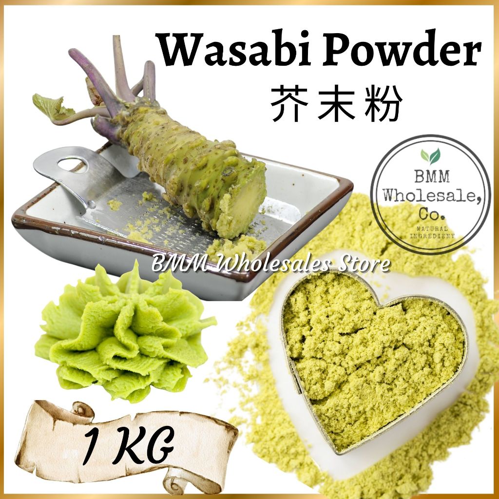Wasabi Powder 芥末粉 / Spicy Wasabi Japanese Food Paste / Serbuk Wasabi ...