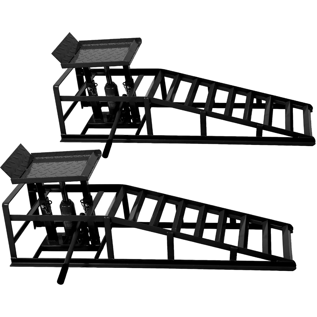 2Pcs Car Ramp Jack 2000KGS Hydraulic Lift Service Ramps For Truck ...