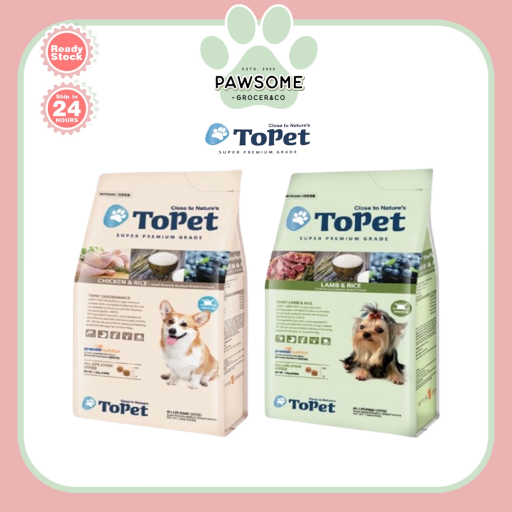 TOPET Super Premium Grade All Life Stage Dog Food 1.2kg - (Chicken ...