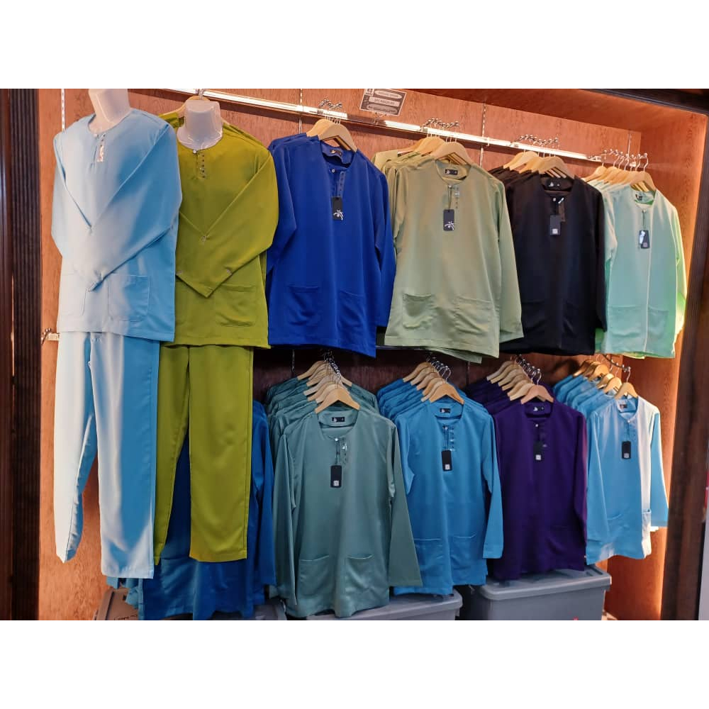 S to 4XL- Baju Melayu Teluk Belanga Dewasa Berpesak Traditional.Baju ...