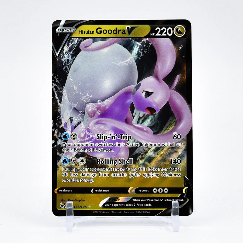 Pokemon TCG Card -Hisuian Goodra V - 135/196 - Ultra Rare | Shopee Malaysia