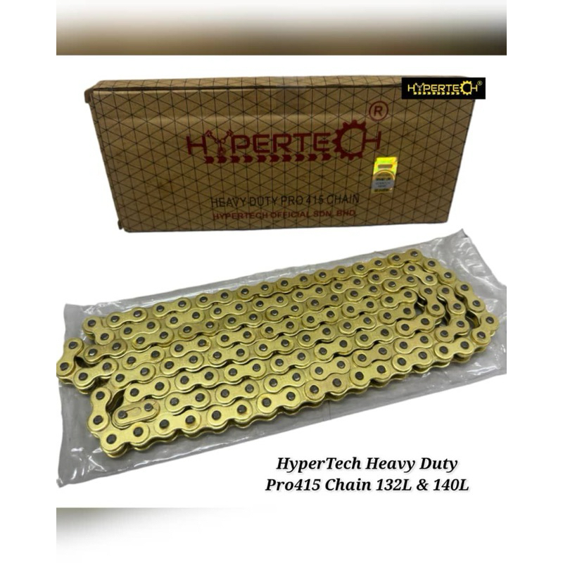 hypertech heavy duty pro415 chain gold 415 H 415H 132L 140L Rantai ...
