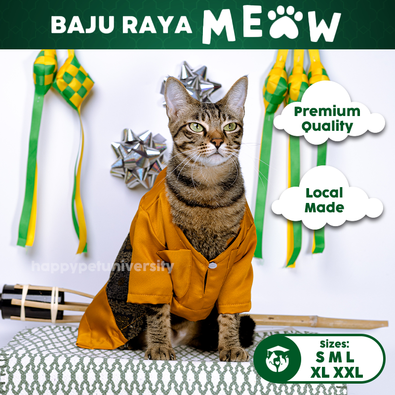 [BUATAN MAS] Orange Premium Baju Melayu Kucing Baju Kurung Baju Raya ...